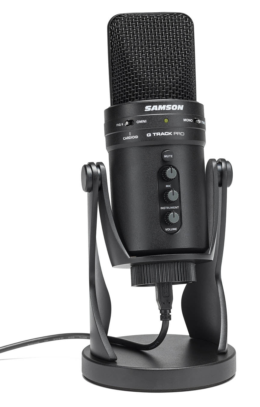 G-Track Pro Professional USB Microphone with Audio Interface, Samson A ...