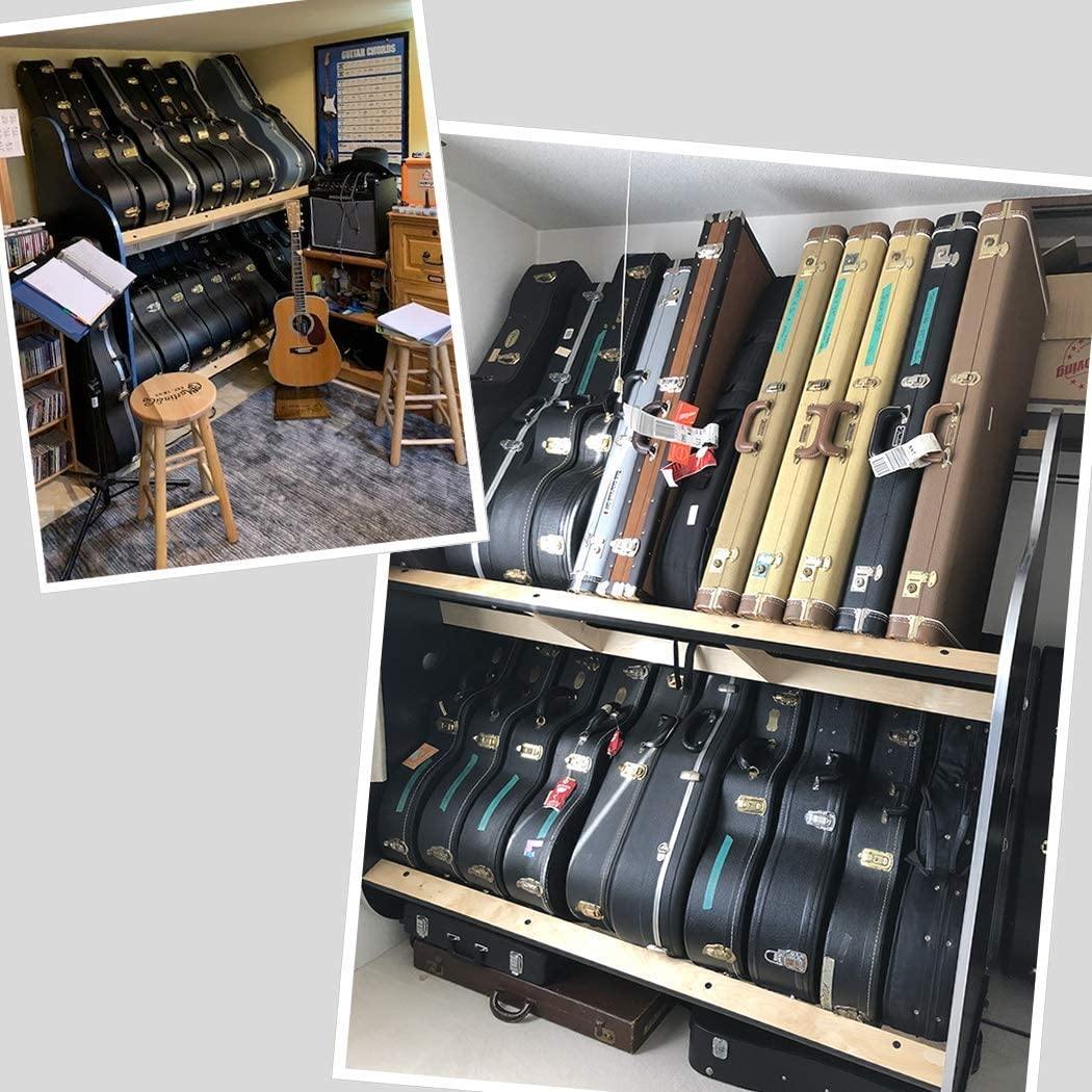 The Session-Pro™ Double-Stack Mobile Guitar Case Rack, A&S — Soundporium™